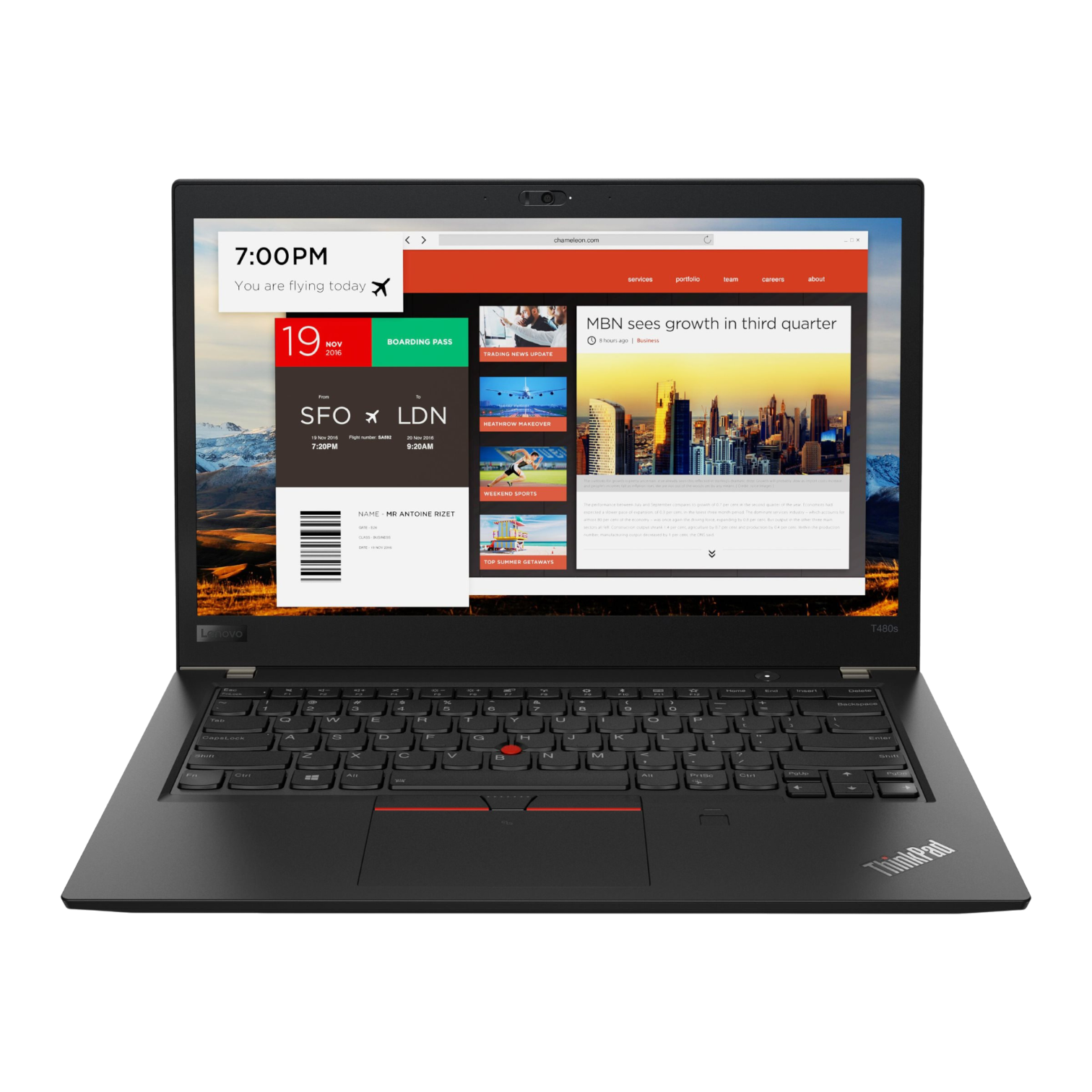 Lenovo Thinkpad T480s 14" FHD IPS ( i5-8350U / 16GB / 256GB )