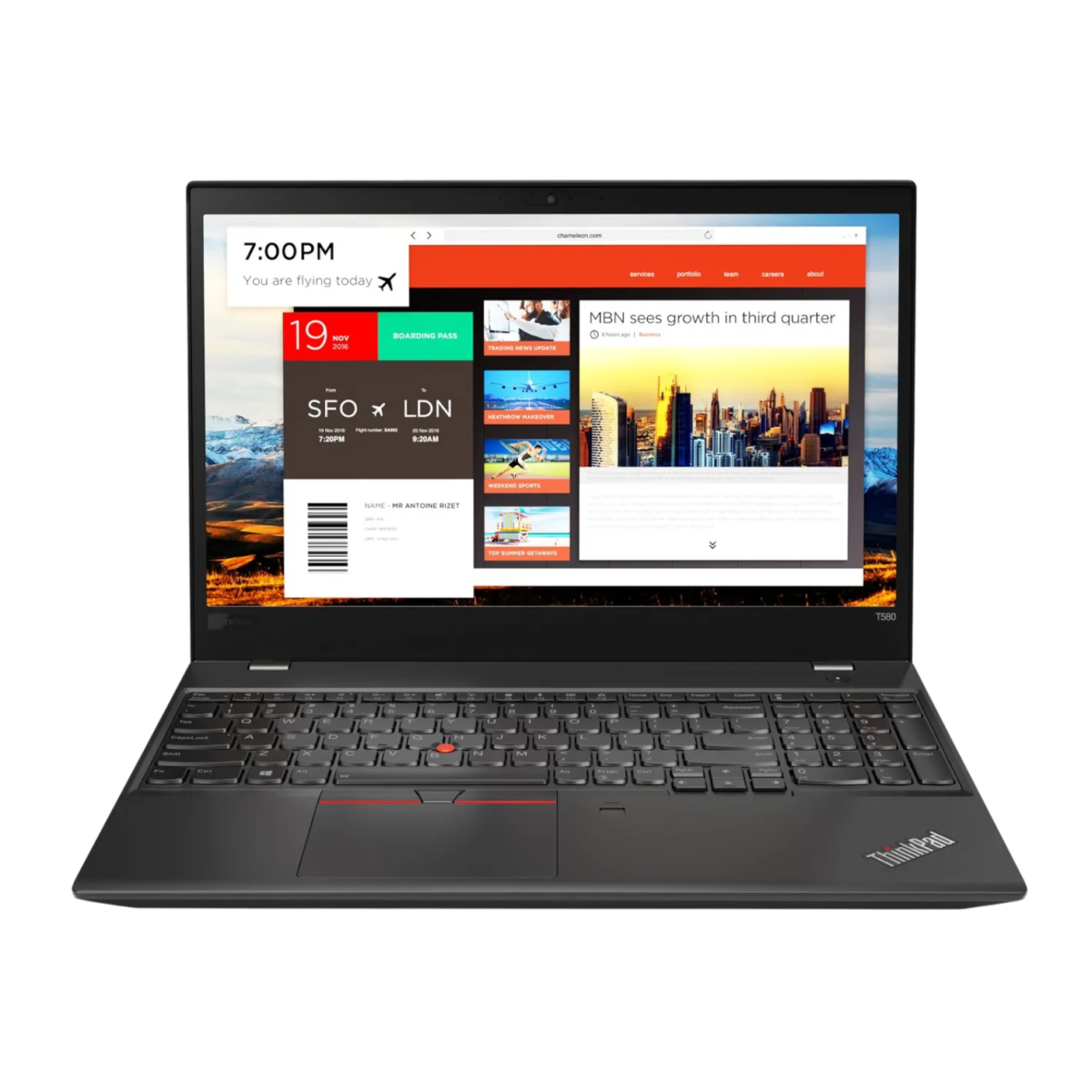 Lenovo Thinkpad T580 15.6" FHD IPS Touch ( i5-8350U / 16GB / 256GB NVMe )